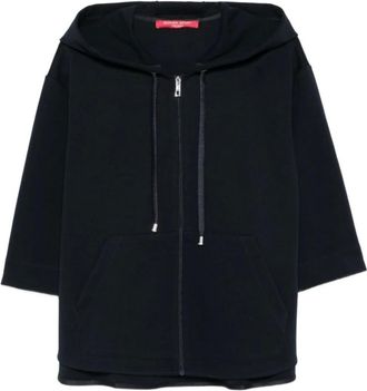 Marina Rinaldi Femme, Sweatshirts et sweats &agrave; capuche, Noir, Taille: 40 FR Zip-throughs