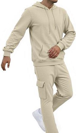 Generic Ensemble Homme, Surv&ecirc;tement Homme &agrave; Capuche Avec fermeture &eacute;clair Surv&ecirc;Tement de Sport Ensemble Veste Pantalon Jogging Combinaison Jogging Sweat-Shirt