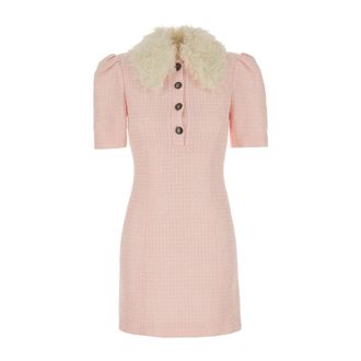 Alessandra Rich Elegantes Tageskleid - - Dresses - Damen - Rosa - 2XS