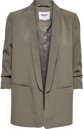 Only Blazer de Sauvetage 3/4 Onlelly pour Femme TLR Noos, Noyer, Taille 42, Noix, 38