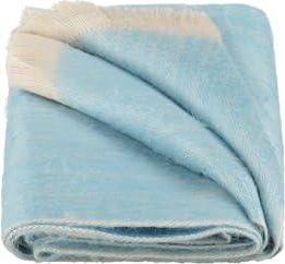 Alpaca Loca Écharpe double bleu ciel/beige, bleu, taille unique, bleu, taille unique