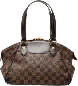 Louis Vuitton Sac &agrave; main Verona PM Damier doccasion - Femme - Pre-owned - Brun - Taille: ONE Size