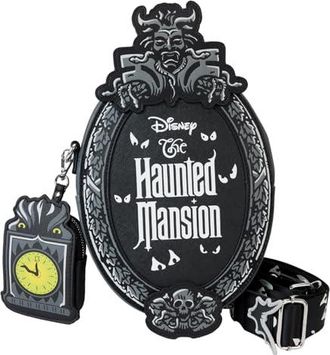 Loungefly Disney Haunted Mansion Sac à bandoulière avec plaque