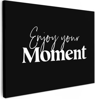 MuchoWow © Leinwand 80x60 cm Deko Schlafzimmer Aesthetic Leinwandbilder Badezimmer WC Toilette Gemälde Foto Geschenk Living Room Decoration Zitate - Genieße de