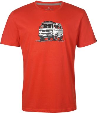 ELKLINE Elkline Herren T-Shirt Gassenhauer 1041197, Farbe:Mandarin, Größe:M