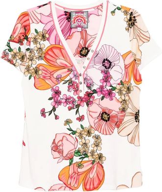 Johnny Was The Janie Favourite Henley-T-Shirt - Weiß