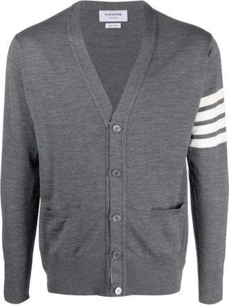 Thom Browne Homme, Pulls, Gris, Taille: M Cardigans