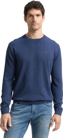 Tom Tailor Herren 1039810 Pullover, 39102-Ocean Blue Melange, XS