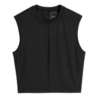 Yohji Yamamoto Femme, Tops, Noir, Taille: 38 FR W Run C Tank RC