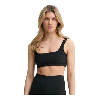 Nanushka Top Bralette Court - Femme - Tops - Noir - Taille: 40 FR