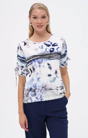 Passioni T-Shirt mit abstraktem Animal-Print