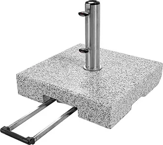 Doppler SL-AZ Trolley Granitsockel 72kg mit Rollen I Schirmst&auml;nder f&uuml;r Sonnenschirme mit max. 350cm Schirmdurchmesser & 3,2-6,0cm Rohrdurchmesser I Sonnenschi