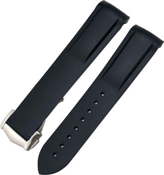 Generic 20 mm Gebogene Gummi -Uhrband -Passform f&uuml;r Omega Moonwatch 300 AT150 -Gurt