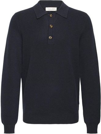 Casual Friday Strickpullover CFAbel Modischer Feinstrickpullover mit Polo-Kragen