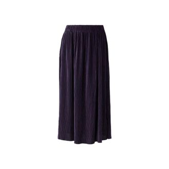 Oui Jupe pliss&eacute;e - Femme - Jupes - Violet - Taille: 38 FR