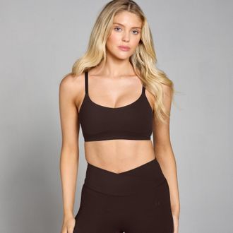 MyProtein MP Damen Tempo Sport-BH - Kakao - XXL