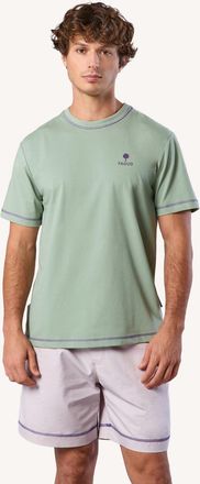Faguo T-shirt imprim&eacute; faguo vert clair