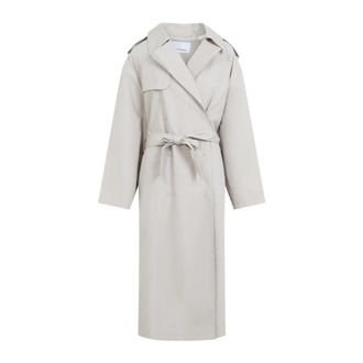 Frankie Shop Riva Baumwoll-Trenchcoat - - Coats - Damen - Beige - XS