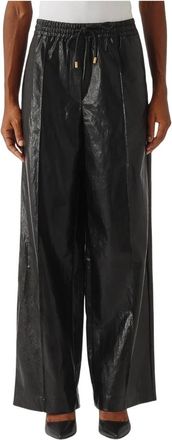Michael Kors Femme, Pantalons, Noir, Taille: 38 FR Pantalon en similicuir