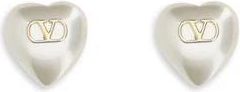 Valentino Garavani Femme, Accessoires, Blanc, Taille: ONE Size VLogo Signature Earrings