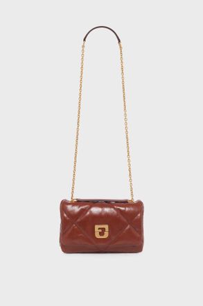 Gerard Darel Sac en cuir effet froiss&eacute; - LE FANNY - Caramel
