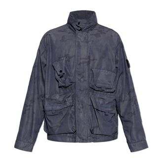 Stone Island Homme, Vestes, Bleu, Taille: 2XL Veste l&eacute;g&egrave;re de terrain en ripstop
