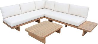 Sweeek Eck-Gartenm&ouml;belset aus Akazienholz f&uuml;r 5 Personen