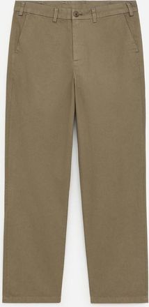Arket Gerade Geschnittene Chino Aus Baumwolle -Gr&uuml;n