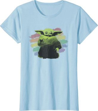 Star Wars The Mandalorian The Child Rainbow T-Shirt