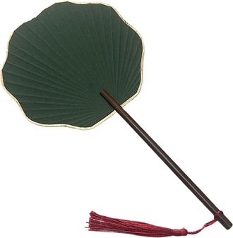 Generic Traditioneller Fächer - Antiker Fächer, Blanko Hochzeitsfächer, Festival-Dekoration, Langer Griff, Palastfächer | Reispapier-Fächer Zum Malen, Perform