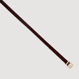 Sandro Ceinture en cuir lisse boucle m&eacute;tal