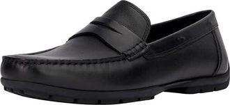 Geox Homme U Moner W 2FIT D Flâneur, Black, 41.5 EU