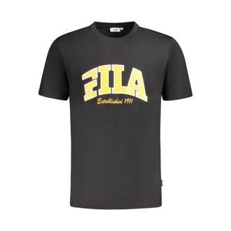 Fila Grafik Logo Tee Rundhalsausschnitt - - Tops - Herren - Schwarzk - S