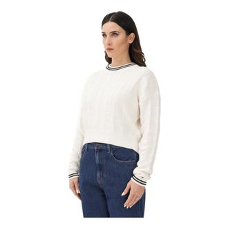 Tommy Jeans Damen, Strickwaren, Wei&szlig;, SGr&ouml;&szlig;e