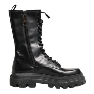 Dolce & Gabbana Combat- / Trek-Stiefel - - Shoes - Herren - Schwarzk - 44 EU