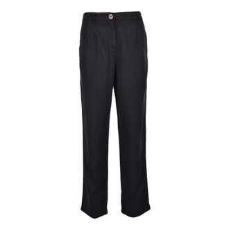 Twinset Femme, Pantalons, Noir, Taille: 34 FR Chino Wide Pantalons