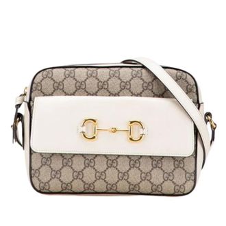 Gucci Sac bandouli&egrave;re Pre-owned en toile - Femme - Pre-owned - Beige - Taille: ONE Size