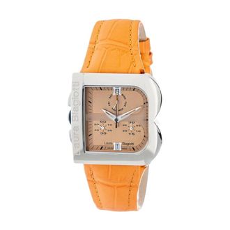 Laura Biagiotti Femme, Accessoires, Orange, Taille: ONE Size Montre habill&eacute;e en cuir avec bracelet