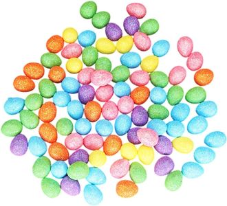 Generic Glitzernde Ostereier | Kleine bunte Schaumstoffeier | Ostereier aus Kunstschaum f&uuml;r Osterkorb, Partydekorationen, Festivalfeiern, Urlaubshandwerk, Dek