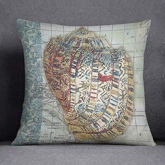 Bonamaison Le Jardin du Lin Kissenhüllen, Cotton, Mehrfarbig, 45x45