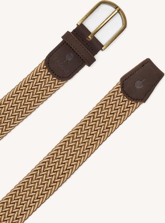 Faguo Ceinture tress&eacute;e camel et &eacute;cru - BELT