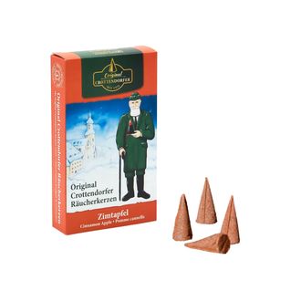 Rudolphs Schatzkiste Zubeh&ouml;r Crottendorfer R&auml;ucherkerzen Zimtapfel (24) NEU Erzgebirge R&auml;ucherkegel