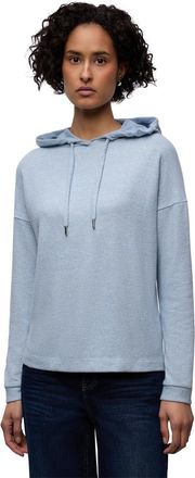 Street One Melange Hoodie Shirt Frosted Blue Mel. 40