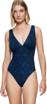 Triumph Flex Smart Summer OP 05 pt, One Piece Swimsuit Damen, Blau (Blue - Dark Combination), 3