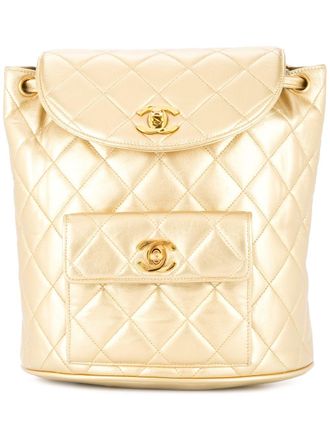Chanel sac à dos matelassé (1991-1994) - Métallisé