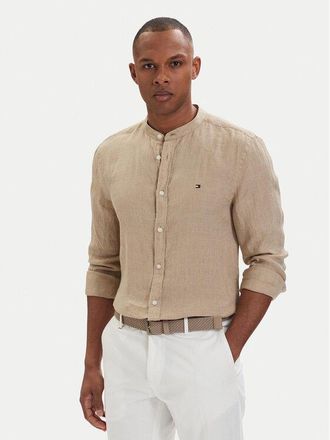 Tommy Hilfiger Hemd MW0MW39271 Dunkelbeige Slim Fit