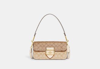 Coach Morgan Schultertasche Aus Signature-Canvas In Blockfarben