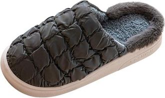 Generic QJDFLL Chaussons Femme Confortable Pantoufles en Coton &agrave; Semelles Plates pour Hommes, Pantoufles dint&eacute;rieur en Coton &agrave; Semelles Souples, Pantoufles di