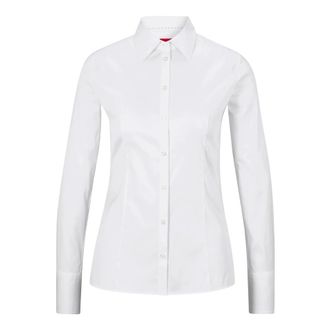 HUGO BOSS Figurbetontes Hemd - - Blouses & Shirts - Damen - Wei&szlig; - 2XL