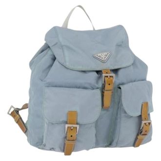 Prada Pre-owned Vintage Nylon Rucksack - - Pre-owned - Damen - Blau - ONE SIZE